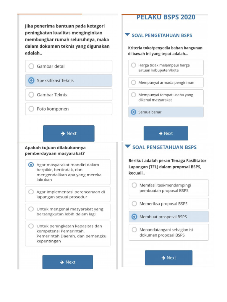 Contoh Soal BSPS 2020 | PDF