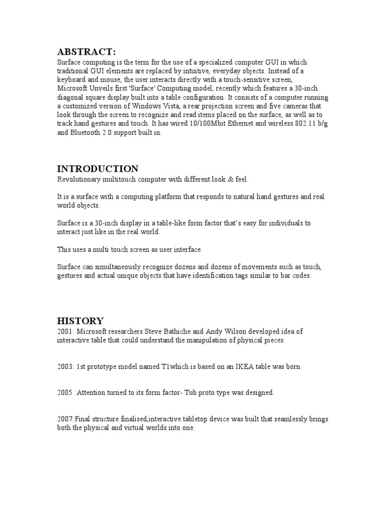 Introduction | PDF | Graphical User Interfaces | Touchscreen