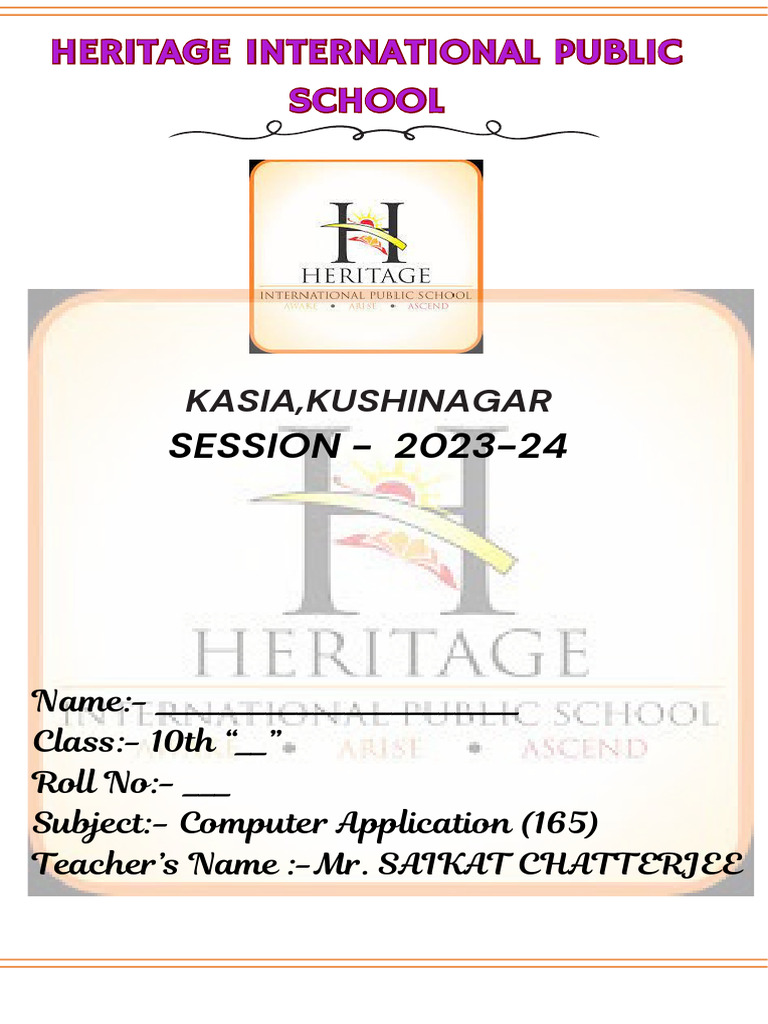 Computer Project | PDF | Html | Computing