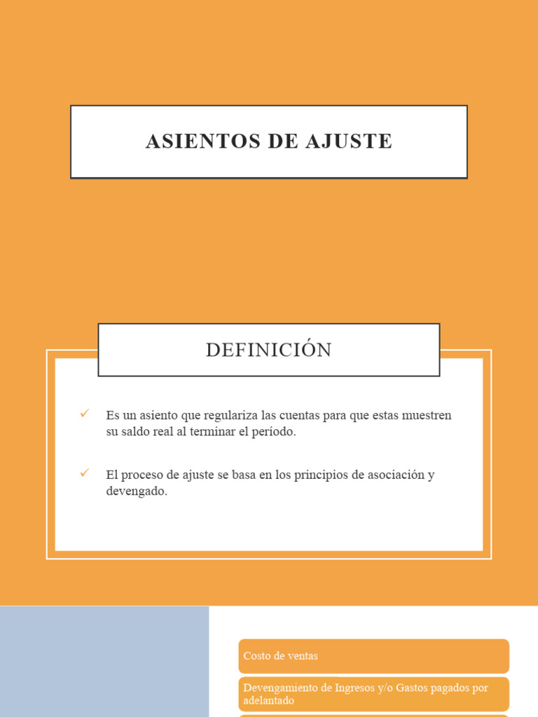Asientos de Ajuste | PDF | Dinero | Economias