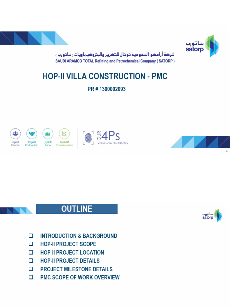 Draft - JOB EX Presentation - HOP PH2 - Villa Construction PMC - Aug 2023 | PDF | Request For ...