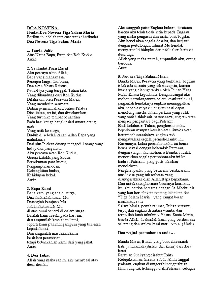 Doa Novena | PDF