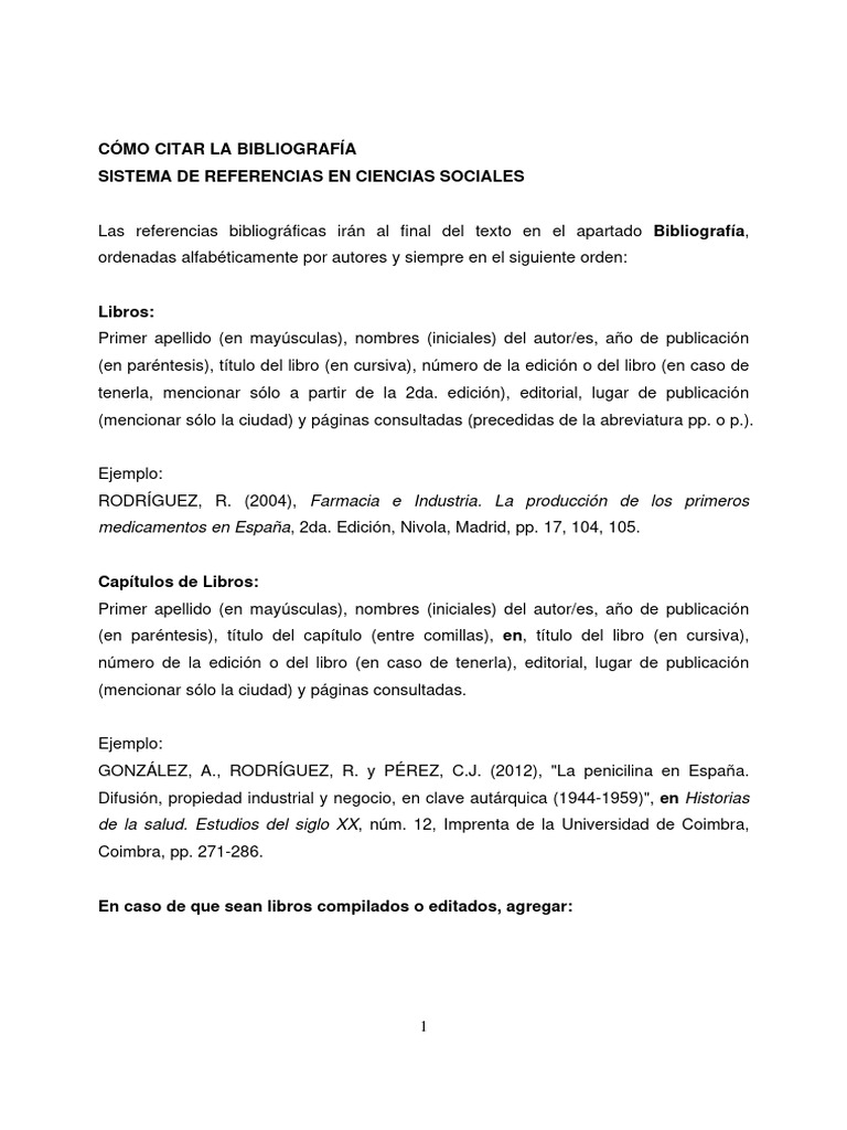 Cómo Citar La Bibliografía | PDF | Citación | Comunicación escrita