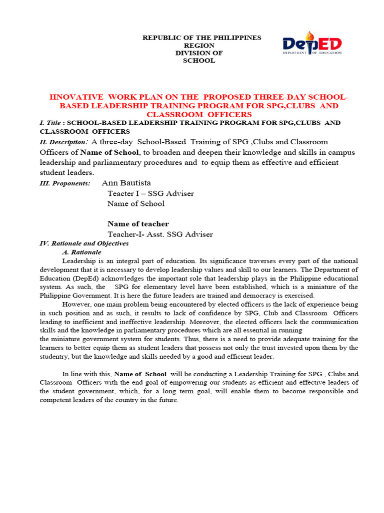 Action Plan (SSG) | PDF | Leadership | Behavior Modification