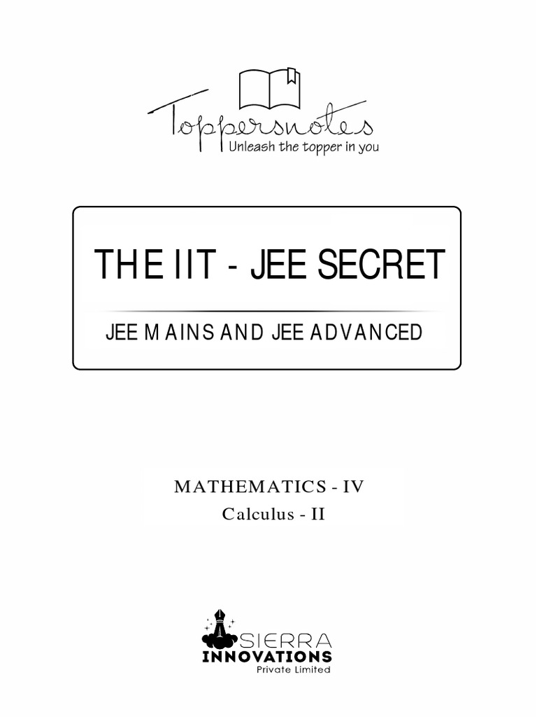 IIT JEE Maths 4 Sample | PDF | Matrix (Mathematics) | Integral