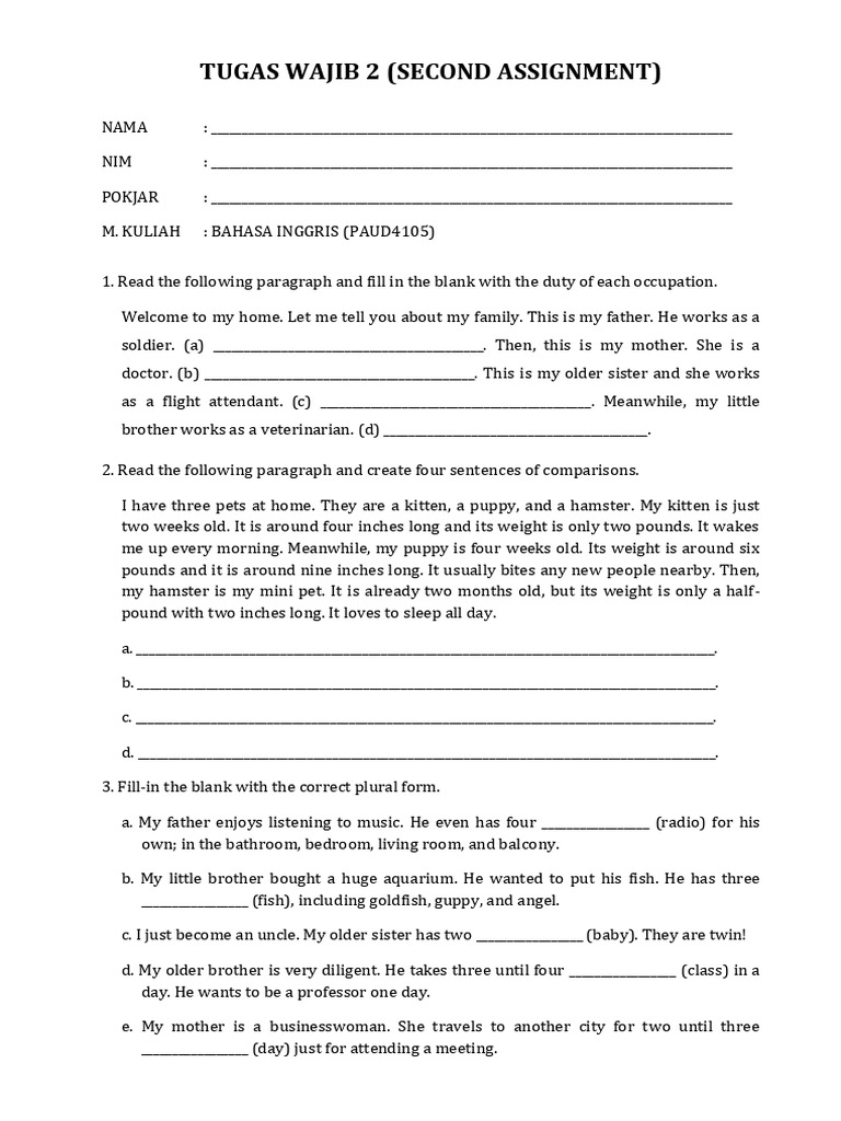 Tugas Wajib 2 | Download Free PDF | Domesticated Animals