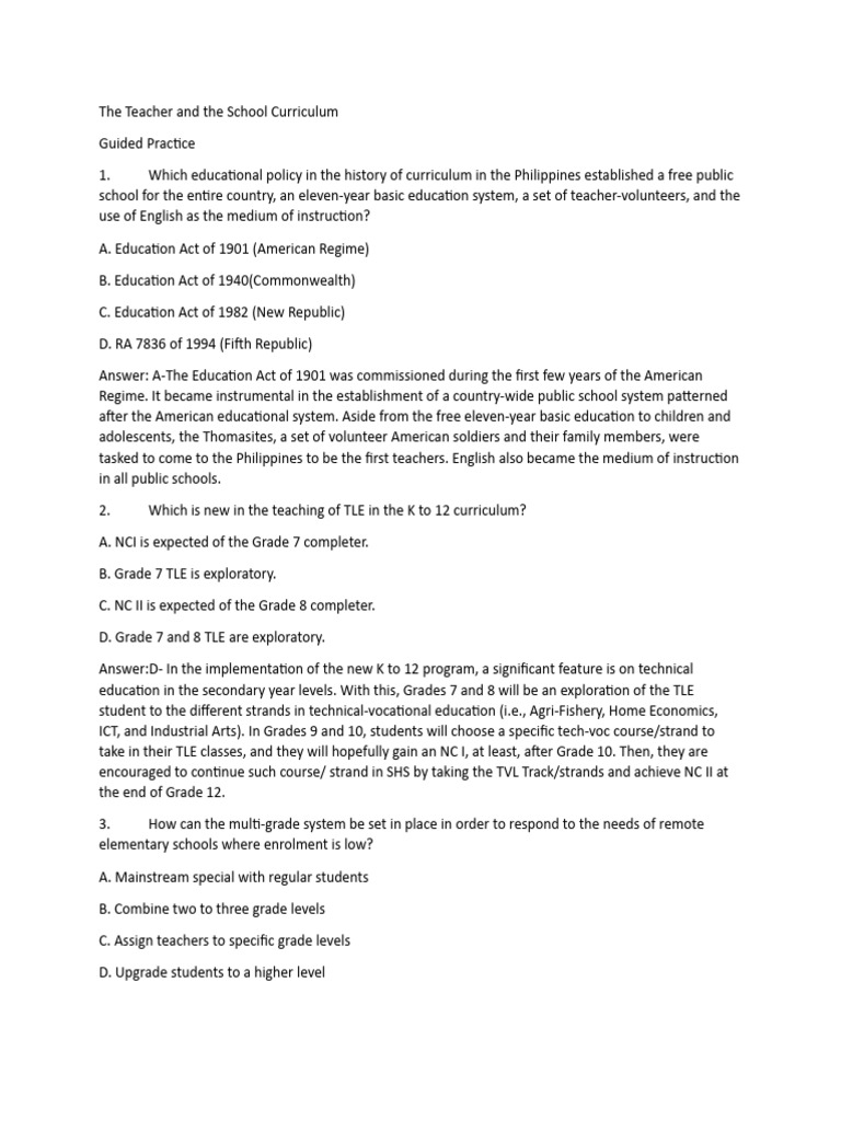 The Teacher and The School Curriculum | PDF | Curriculum | Learning