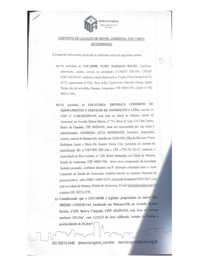 Contrato Definitivo Assinado Por Todos | PDF