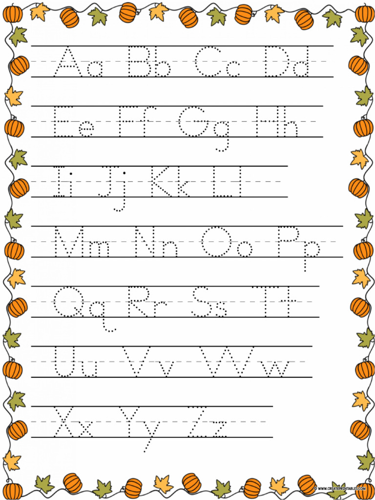 Tracing Alphabet A-Z | PDF
