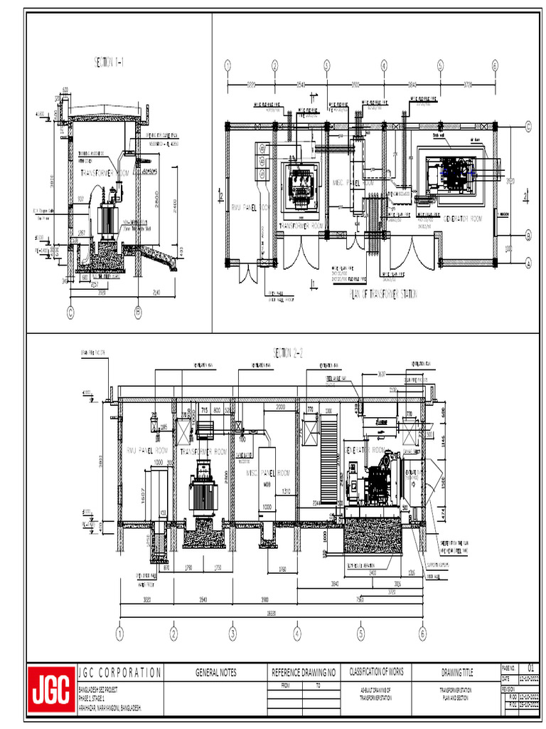 Transformer Station As-Built Drawing - 20221025 - R1 | PDF | Technology ...
