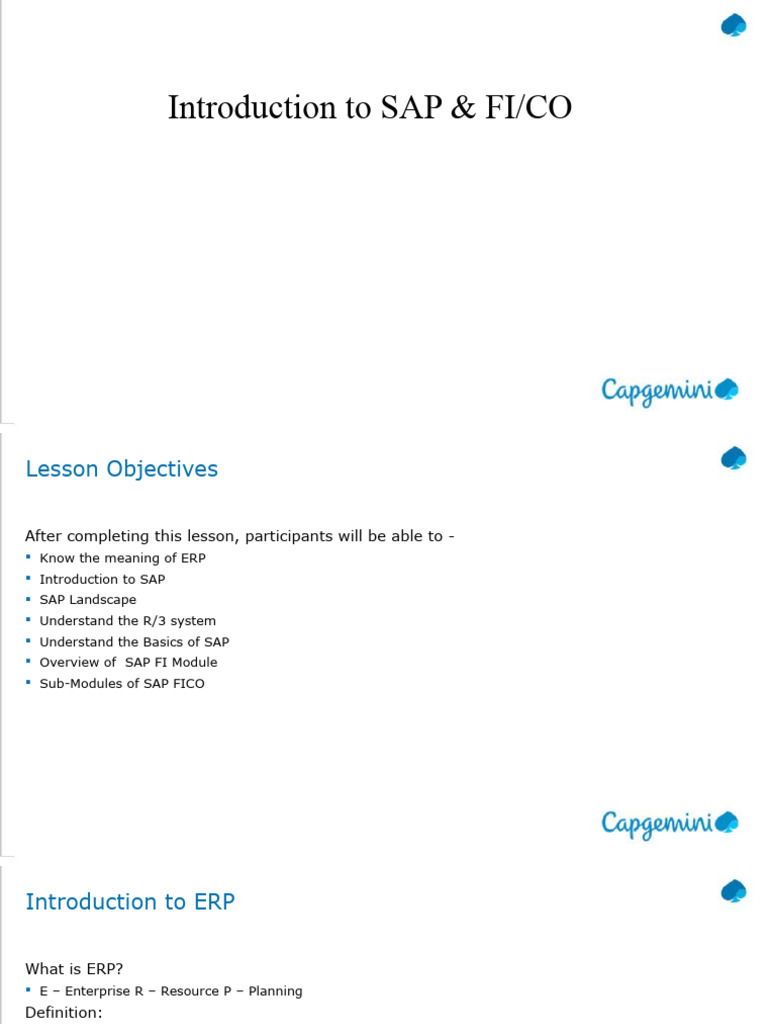 SAP & ERP Basics for Managers | PDF | Enterprise Resource Planning ...