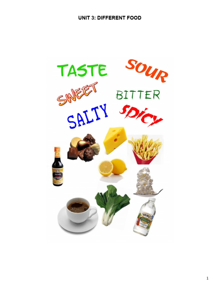G5 Unit 3 Different Food | PDF | Foods | Hamburgers