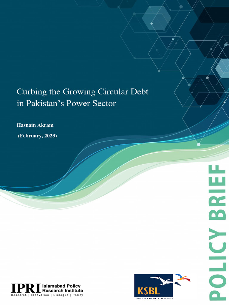 Circular Debt Paper Hasnain Updated | PDF | Subsidy | Government Budget Balance