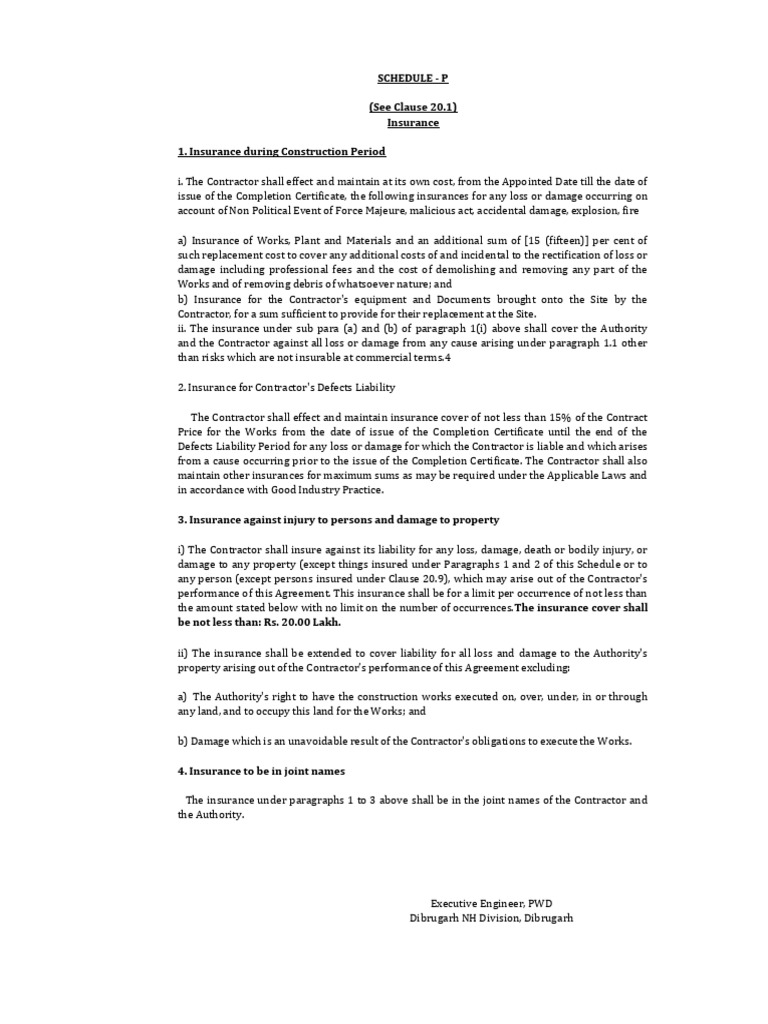 Schedule P | PDF | Insurance | Legal Liability