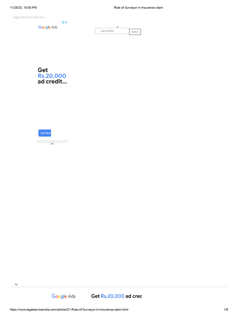 Role of Surveyor in Insurance Claim | PDF | Insurance | Risk