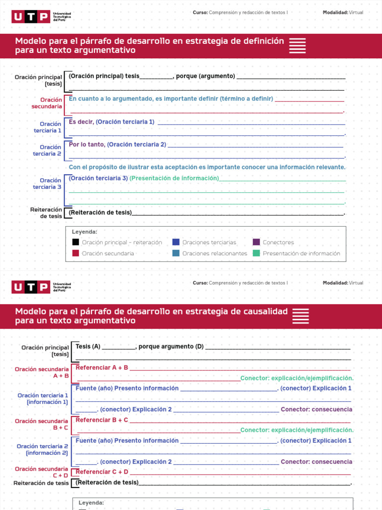 Semana 14 - Recordando El Modelo para La Redacción Del Párrafo de ...