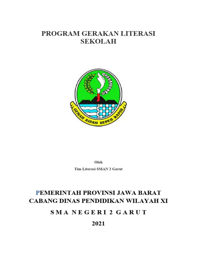Program Literasi SMAN 2 Garut 2021 | PDF