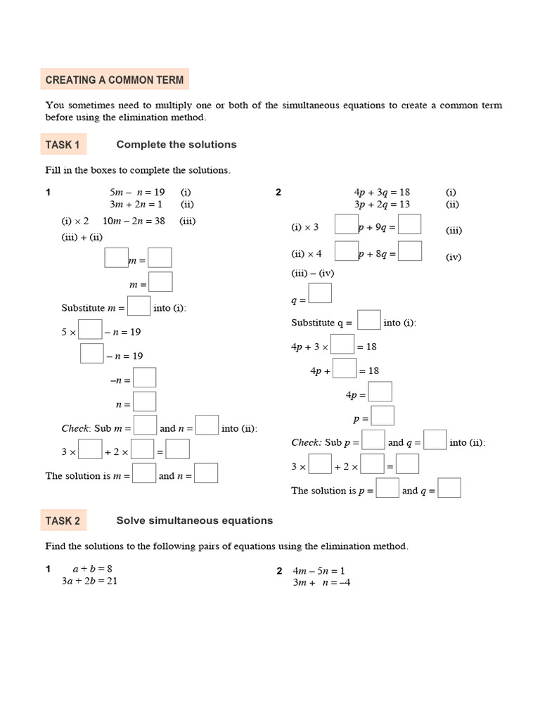 Creating A Common Term | PDF | Equations | Algorithms