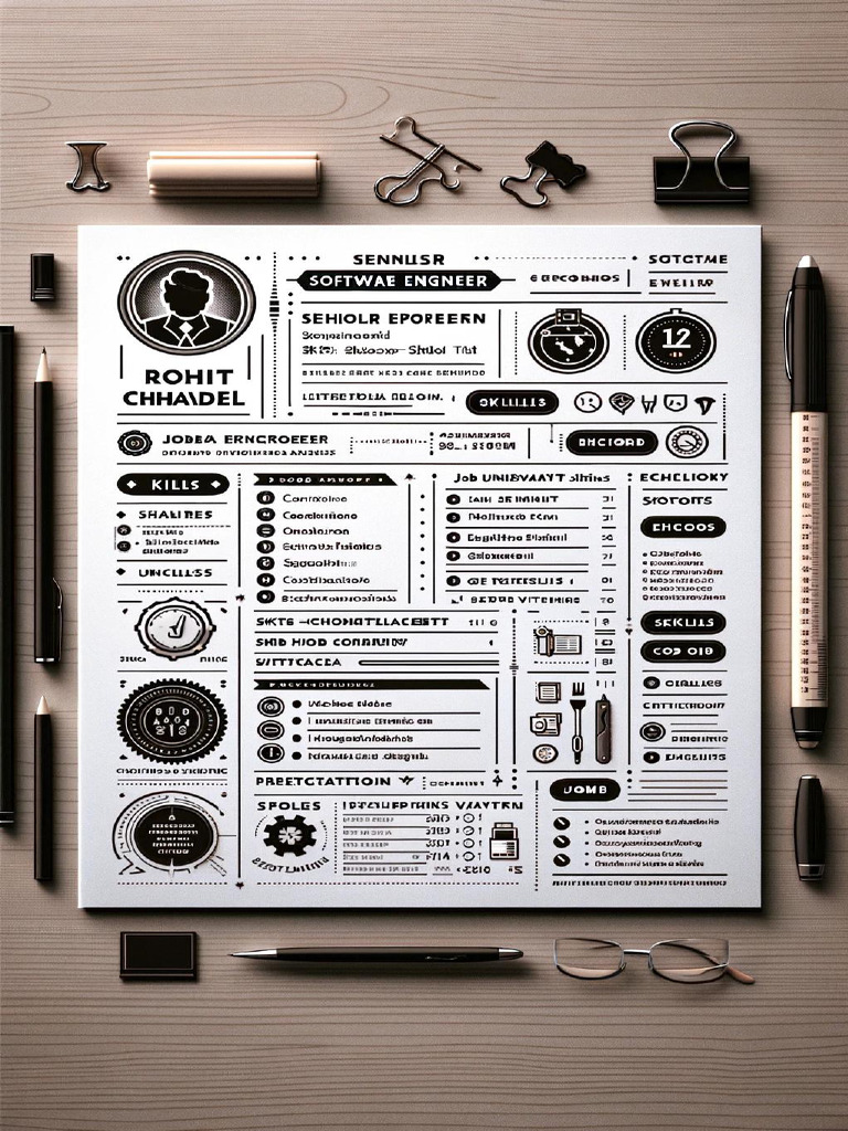 A Concise One-Page Professional Resume Layout For | PDF