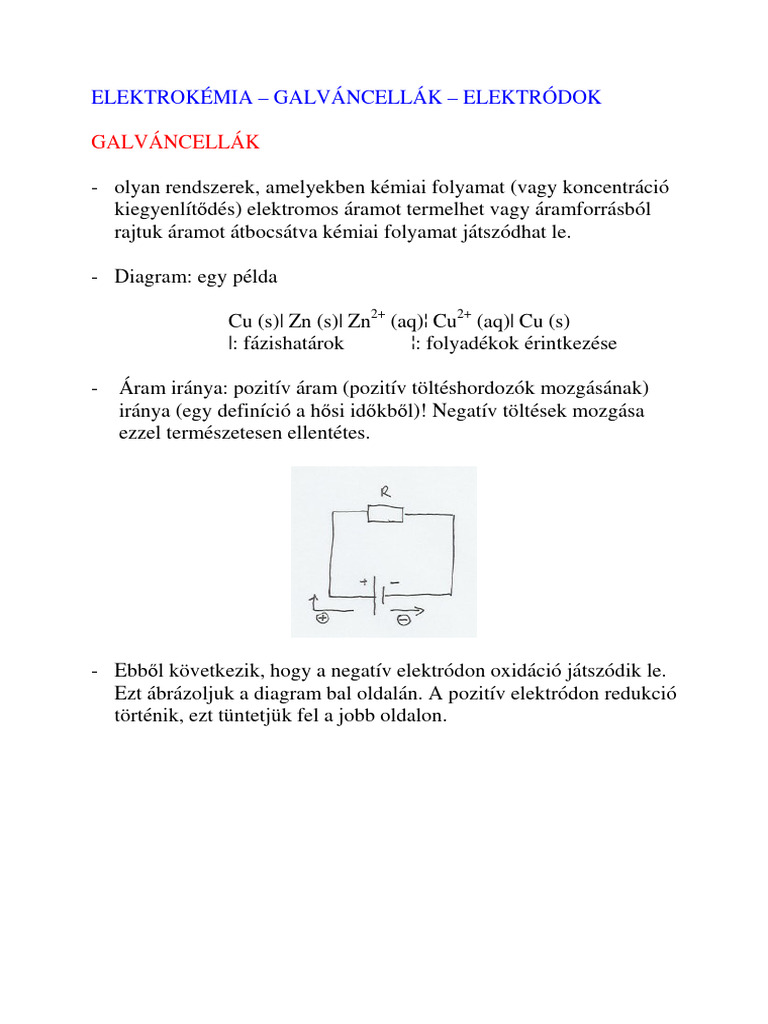 Elektrokemia Galvan | PDF