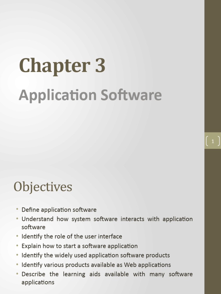 Lesson 3 - Application Software | PDF | Application Software | Databases