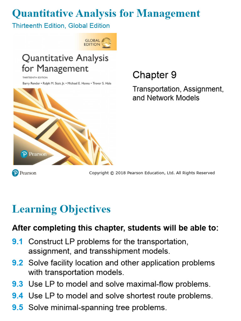 Transportation, Assignment, and Network Models | PDF | Applied Mathematics | Algorithms