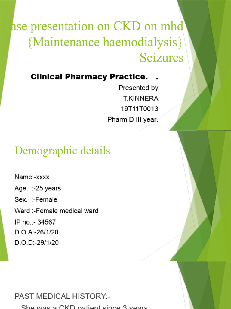 Case On CKD - Nithya Keerthana | PDF | Causes Of Death | Physiology