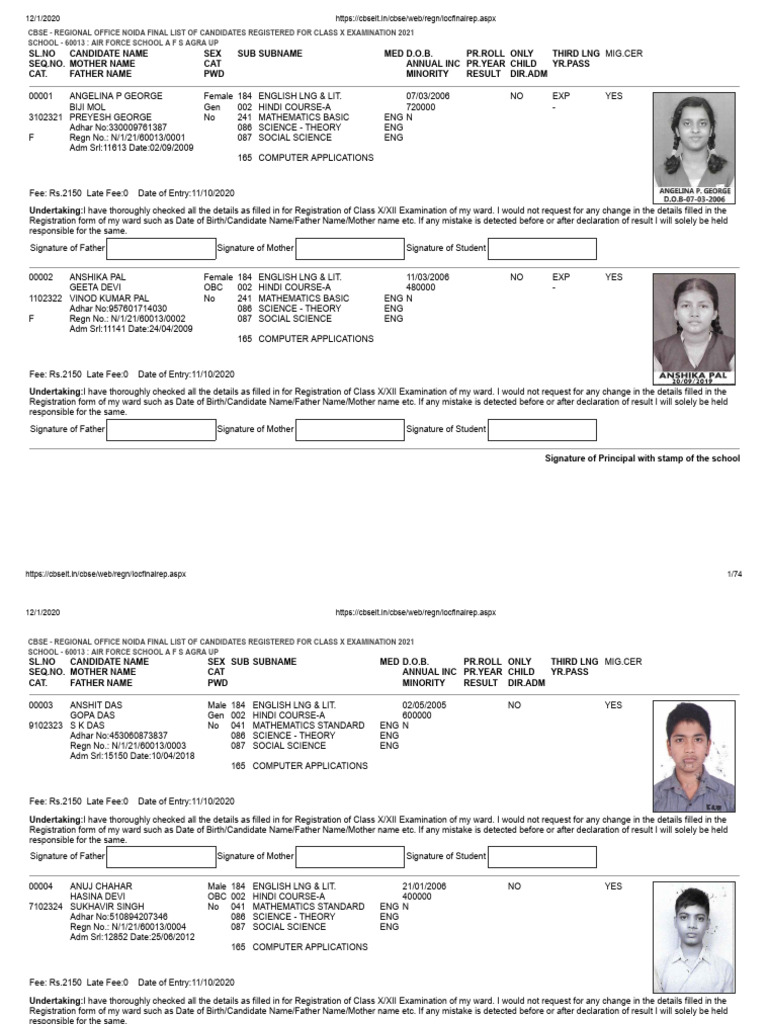 Class X Loc 2021 | PDF | Science | Observation