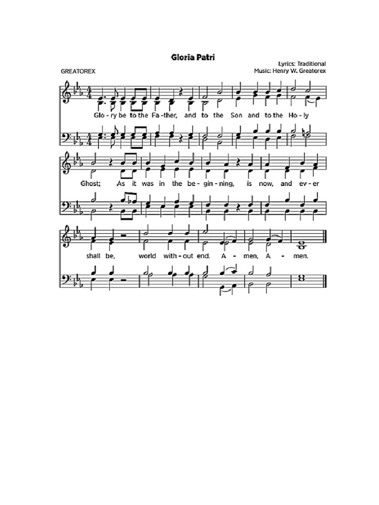 Gloria Patri | PDF