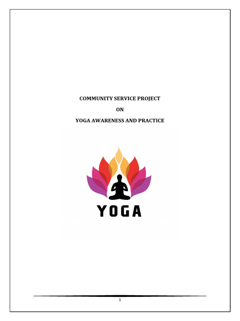 Yoga Awareness and Practice Project Report | PDF | Asana | Yoga