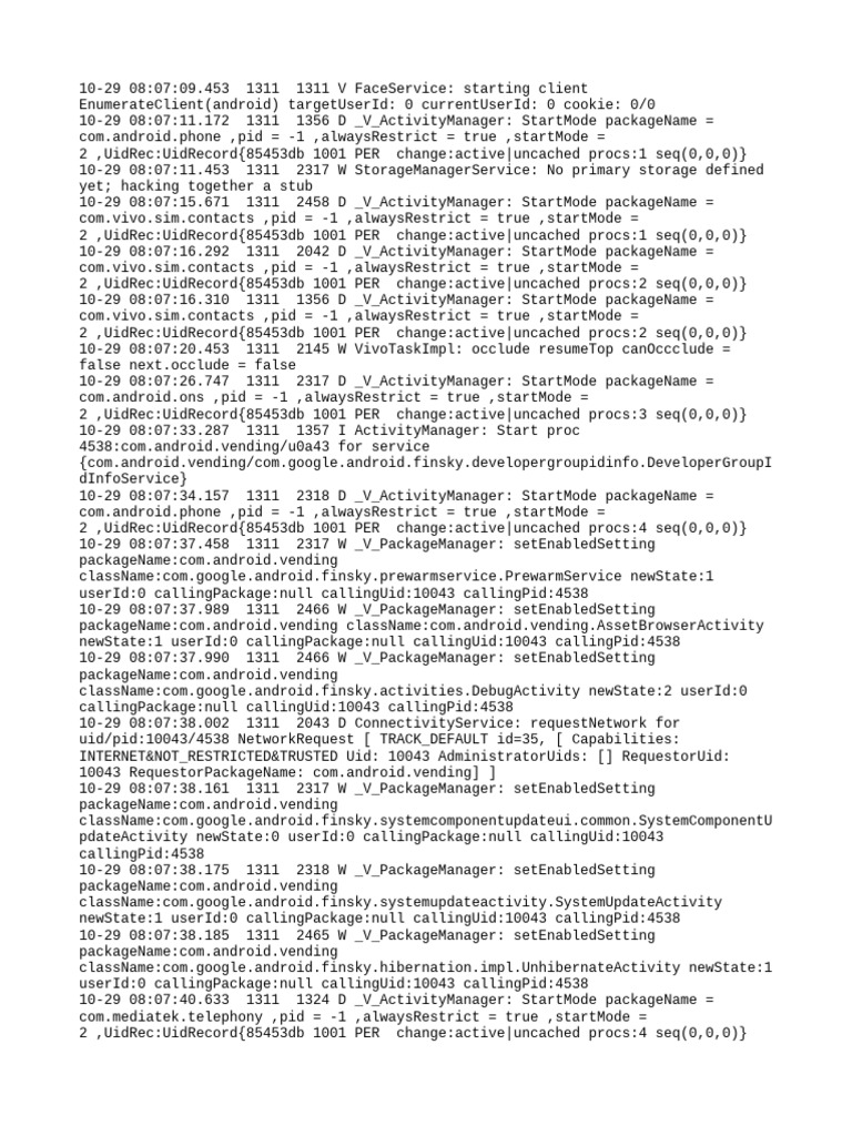 Log | PDF | Computer Networking | Software Engineering