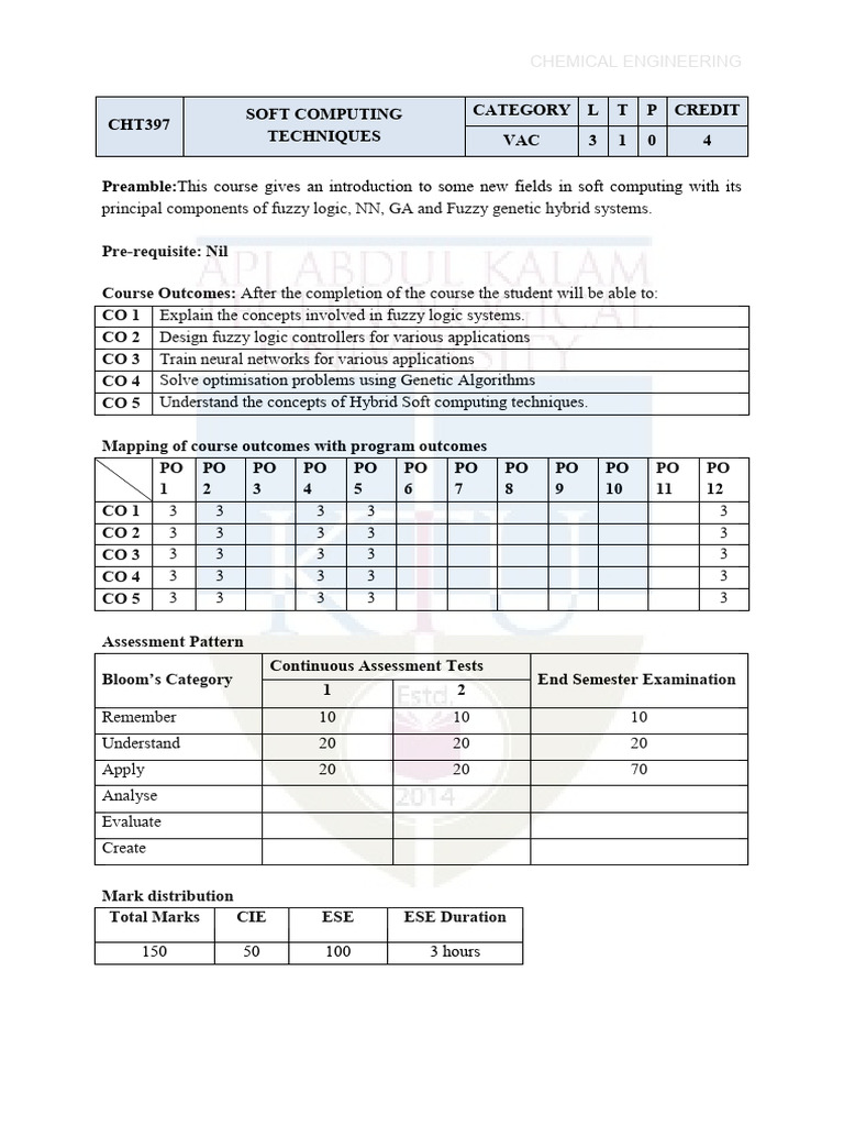 CHT397 - Ktu Qbank | PDF | Mathematical Logic | Computational Science