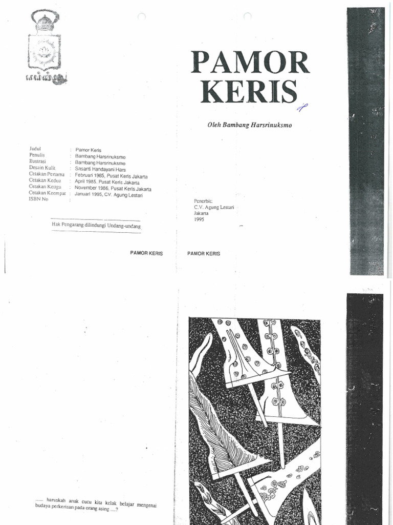Buku Pamor Keris PDF - BPK Bambang Harsrinuksmo 1995 | PDF