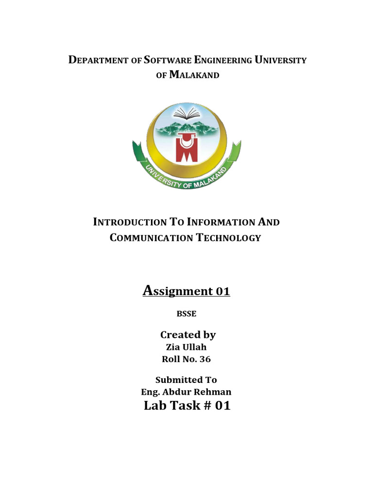 Lab1 Task Creaded by Ziaullah | PDF | Art | Computers