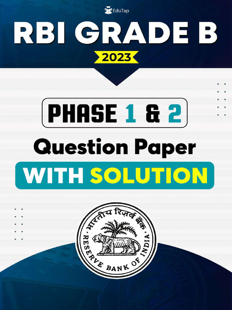 RBI Question Paper and Analysis - 2023 | PDF | Economies