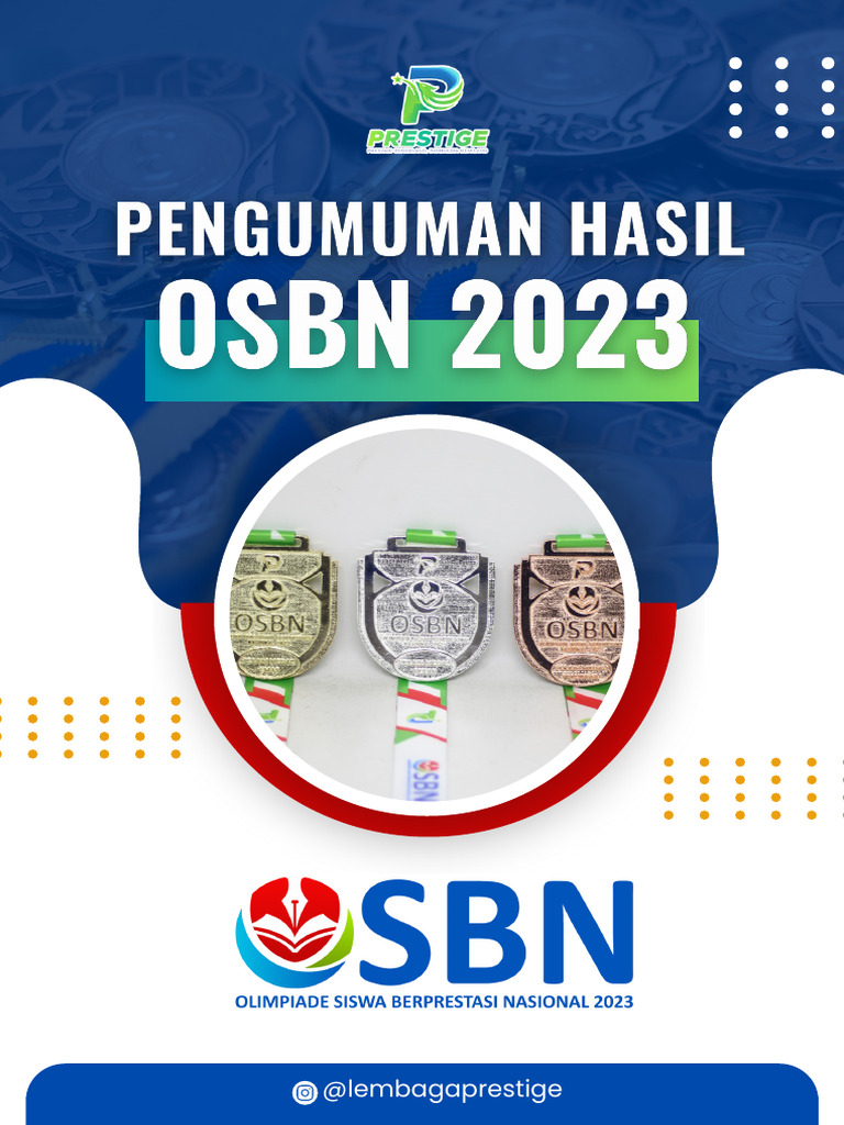 Hasil Pengumuman Osbn 2023 Jenjang Sma, Ma Dan SMK | PDF