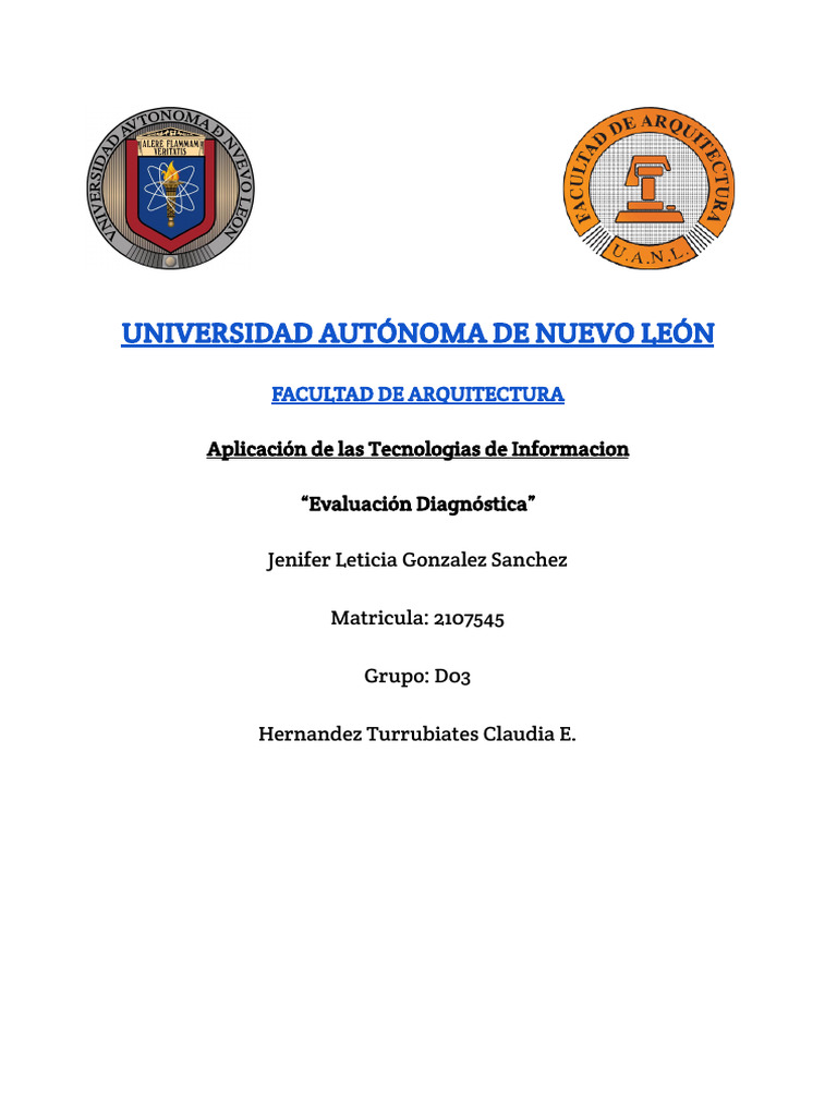 UANL FARQ 1.4 Evaluacion Diagnostica | PDF