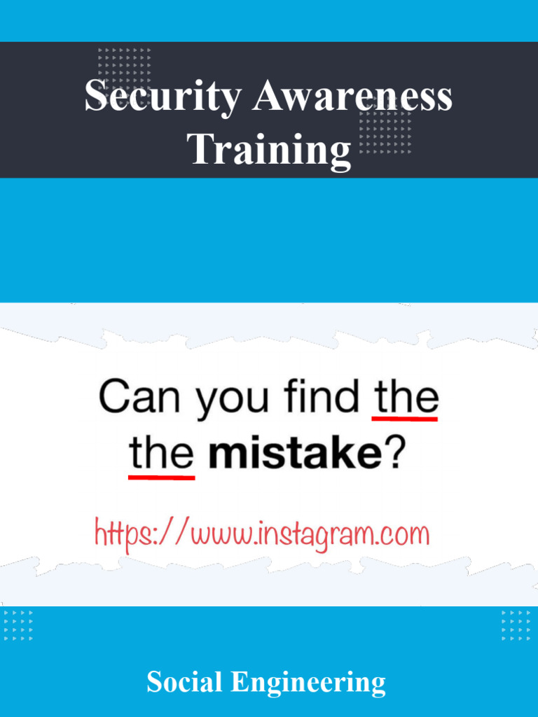 Security Awareness Training | PDF | Phishing | Password