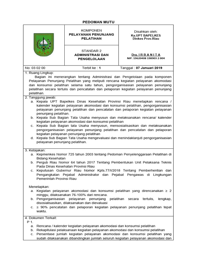 Pedoman Mutu | PDF