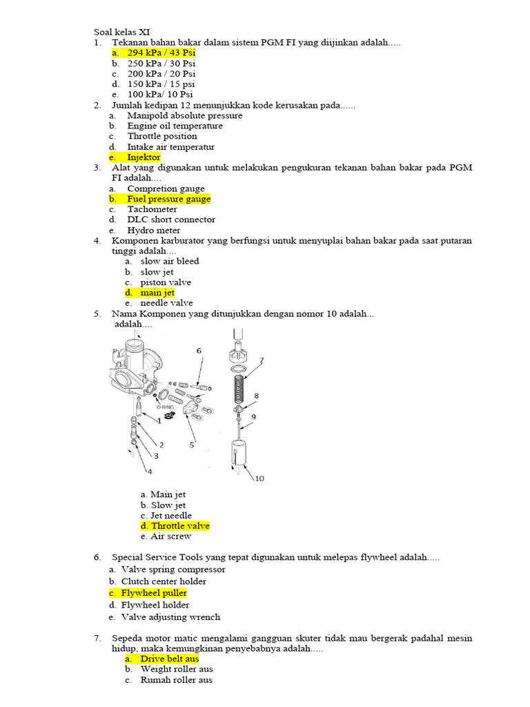 SOAL UAS Kelas XI 2022 | PDF