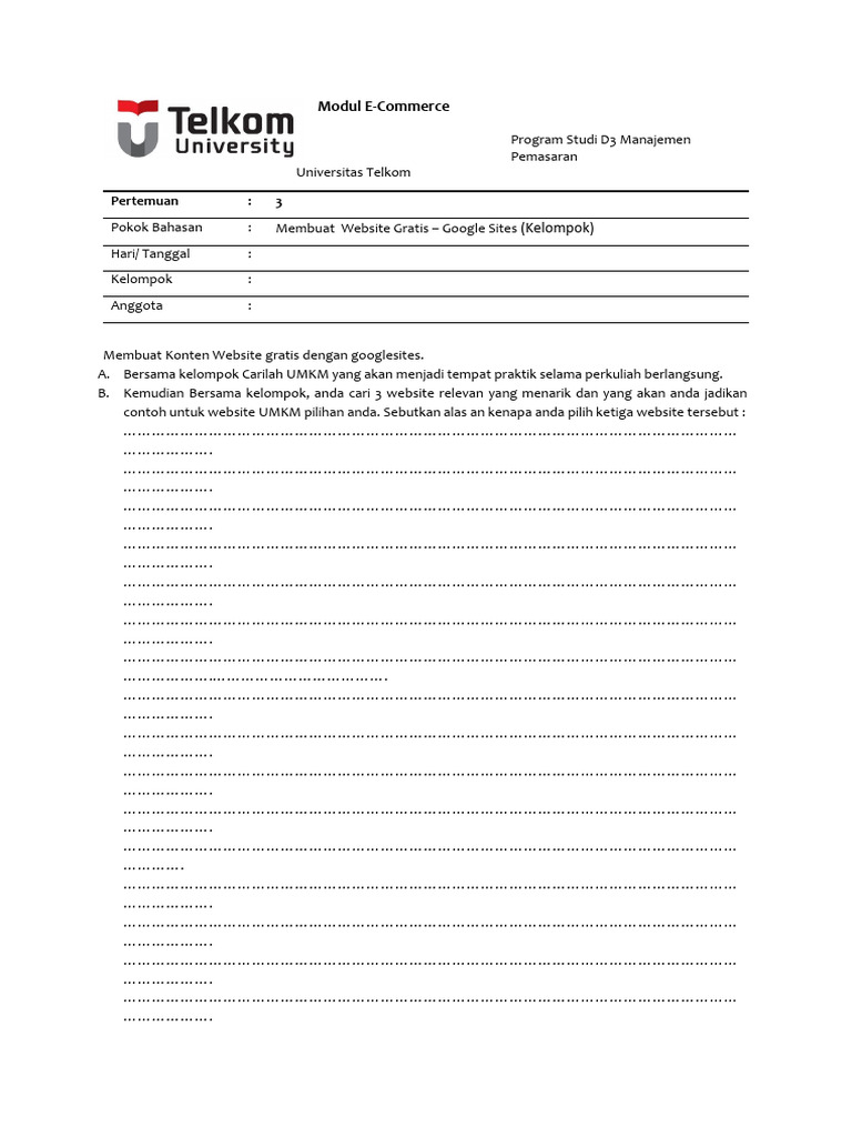 Modul Pertemuan 3 E-Commerce | PDF