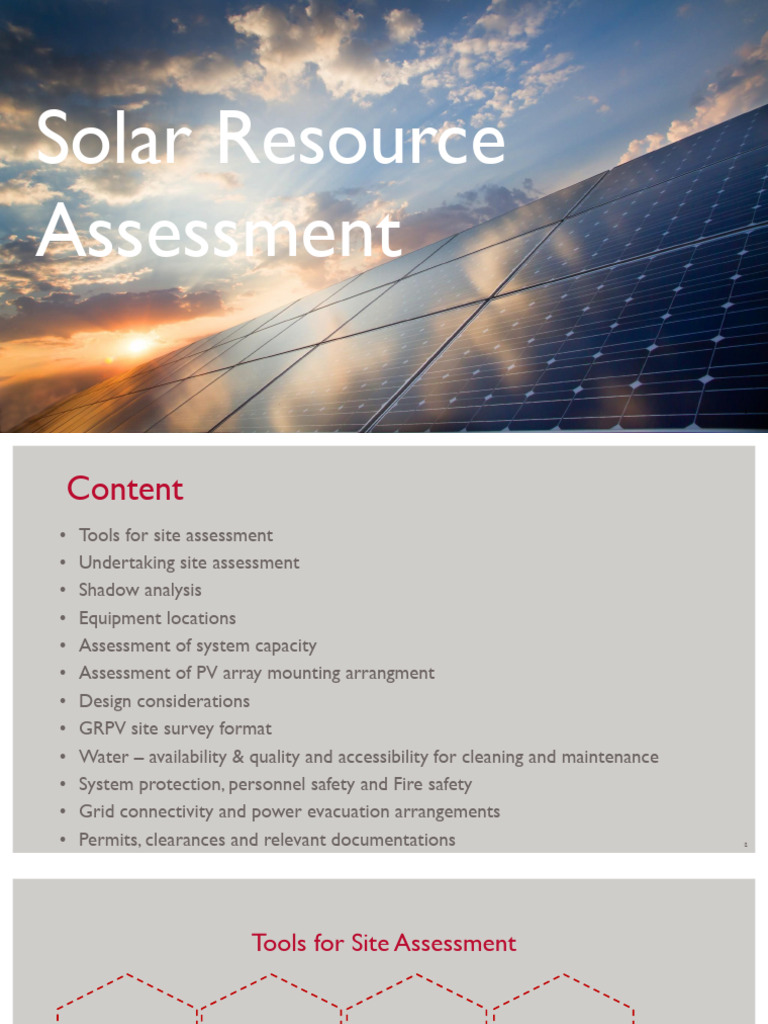 14 Solar Resource Assessment | PDF | Photovoltaics | Solar Panel