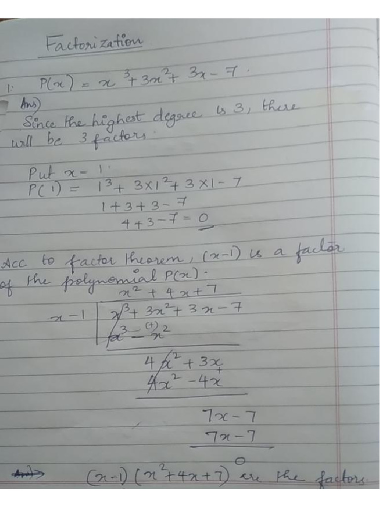 Factor Ization | PDF
