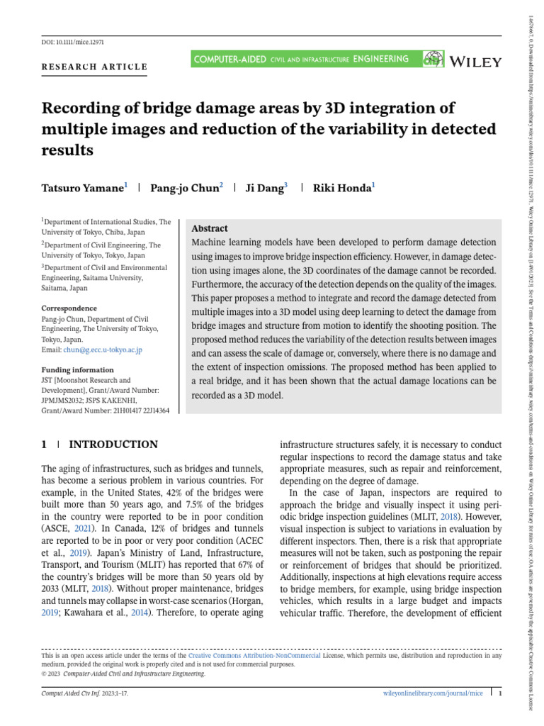 3D Bridge Damage Detection Method | PDF | Image Segmentation | Deep ...