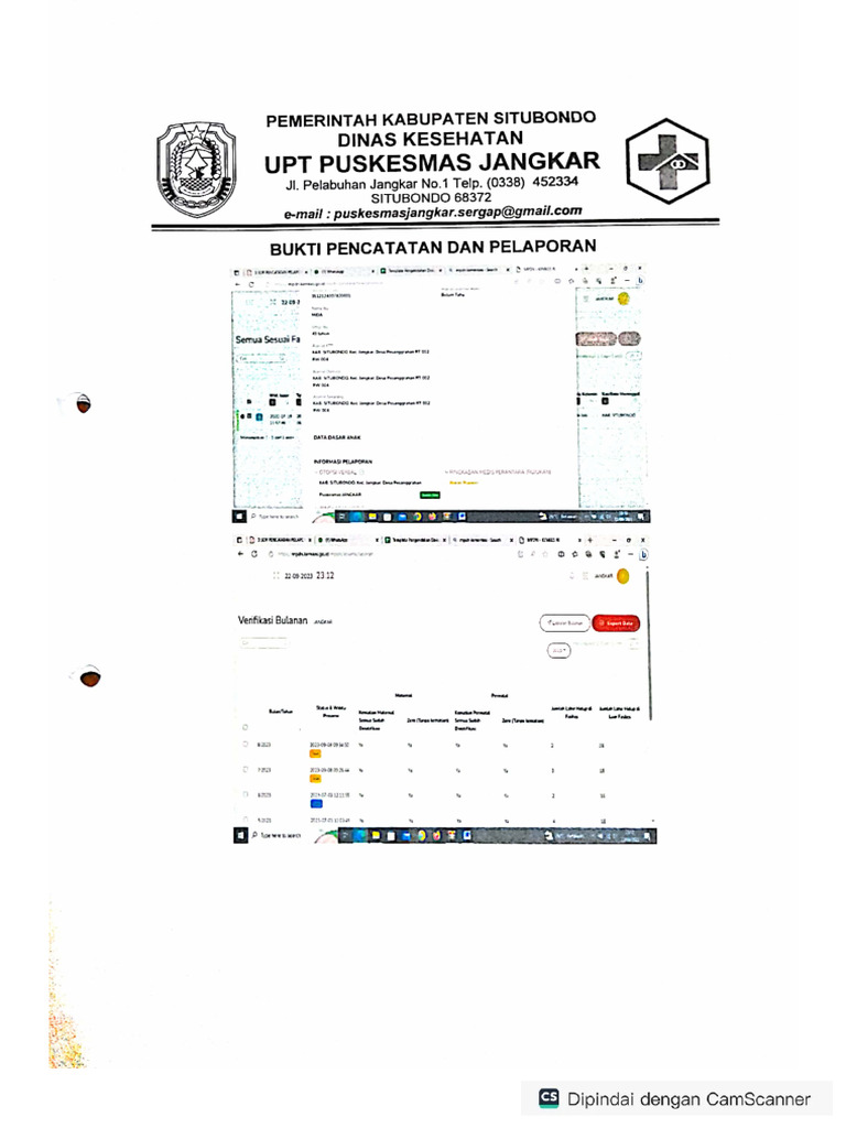 Bukti Pencatatan Dan Pelaporan Kematian Ibu Bayi | PDF