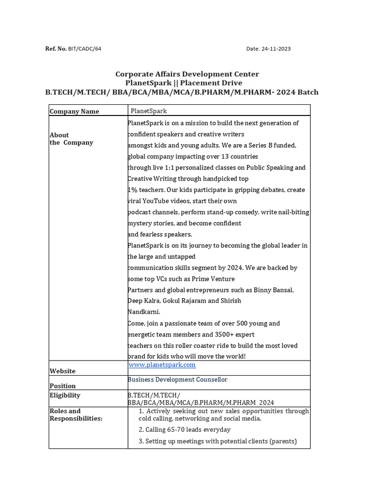 Planetspark | PDF | Business