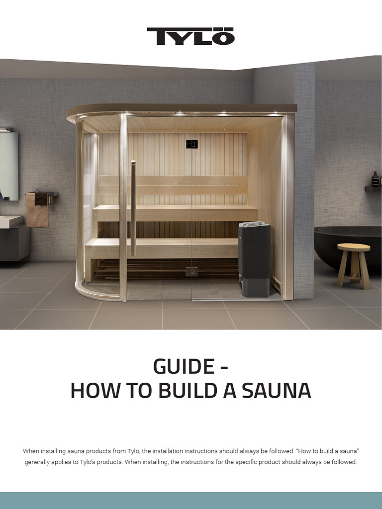 Step-by-Step Sauna Building Guide | PDF | Building Insulation | Wall