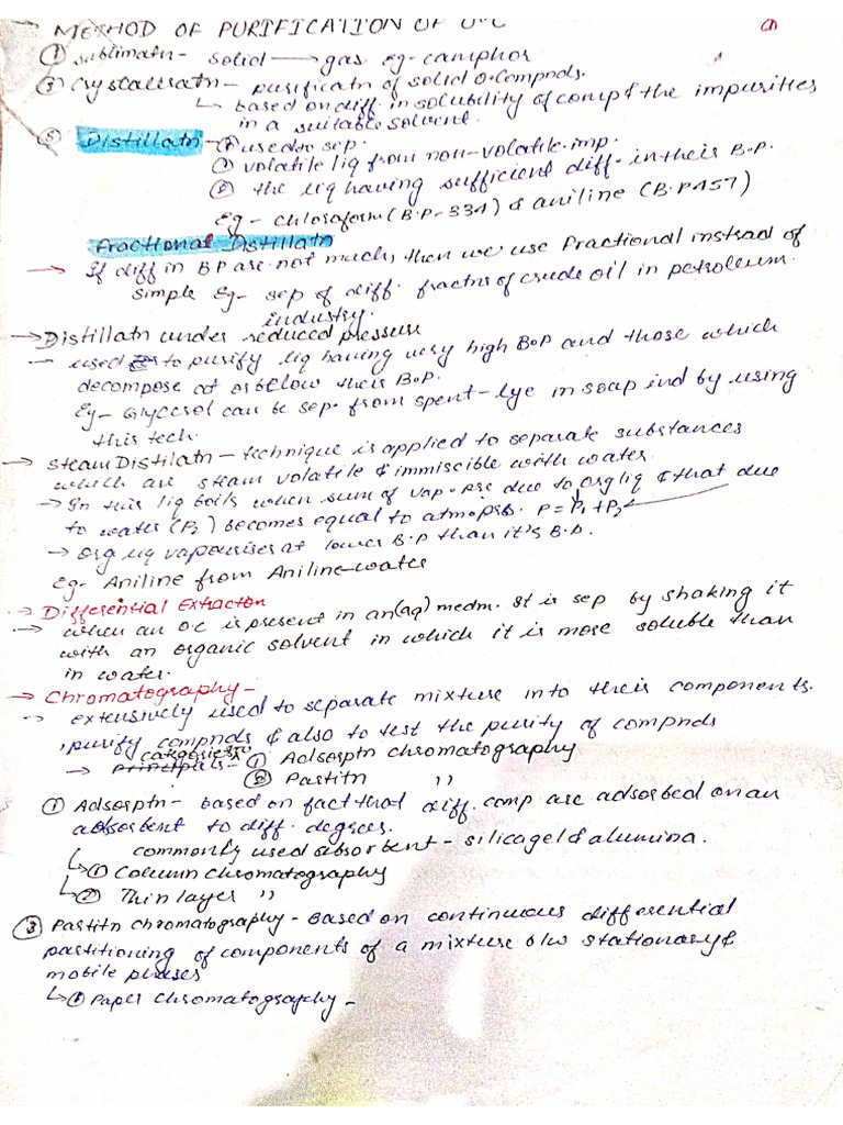 Organic Short Notes | PDF