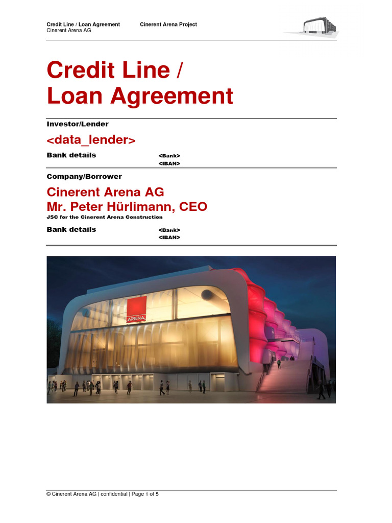 Draft Loan Agreement | PDF | Loans | Line Of Credit