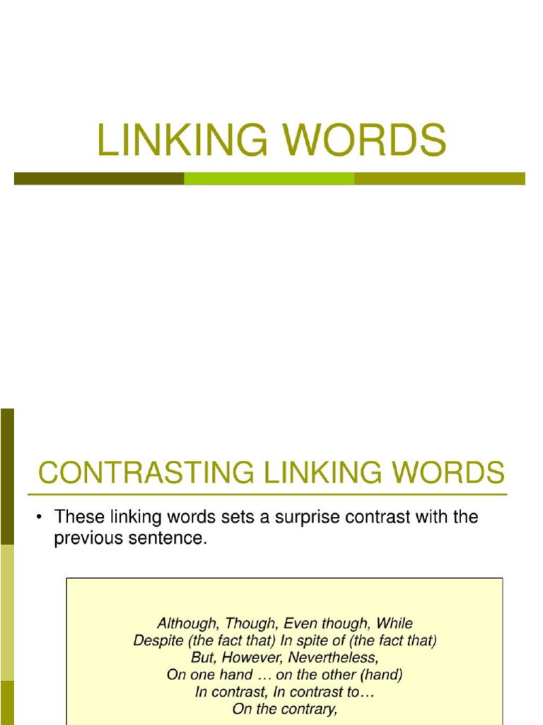 Linking Words | PDF